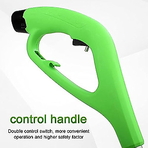 Lawn Mower, Power Electric Rechargeable Weeder with Hand Push 600W Adjustable Length 90-120CM Rotatable Machine Head for Home Small Garden