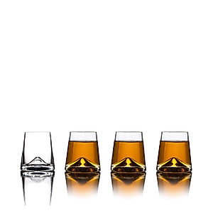 Sempli Monti-Shot, Clear Shot glasses, Set of 4