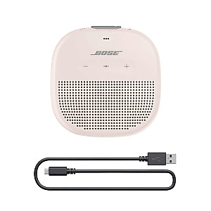 Bose SoundLink Micro Portable Waterproof Bluetooth Speaker - White Smoke (Renewed)