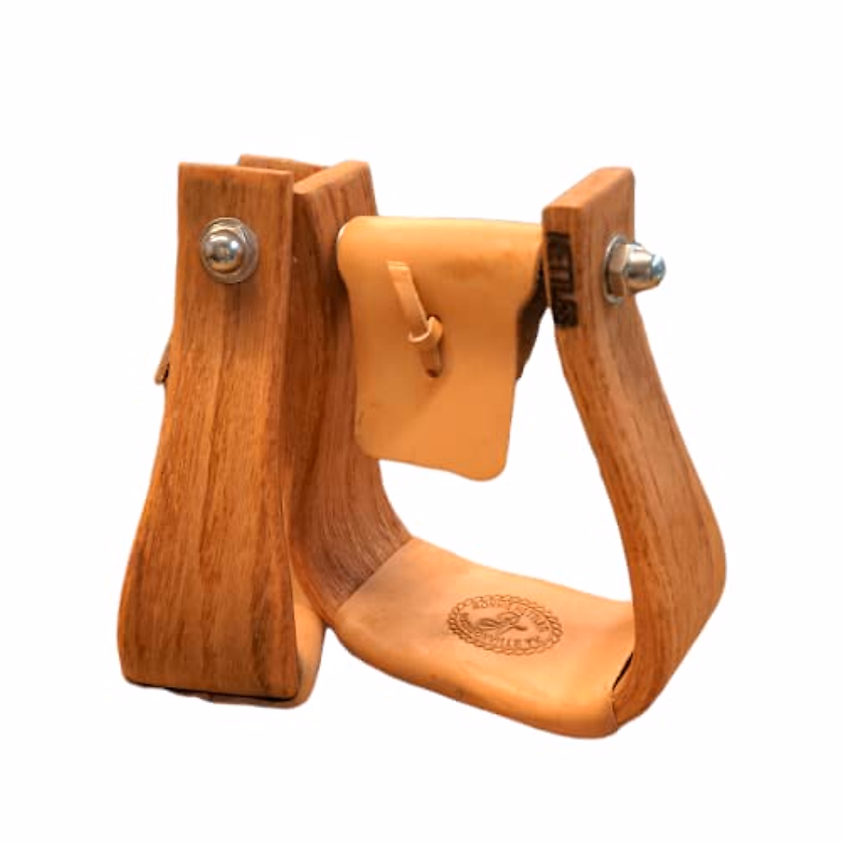 Nettles The Chisholms Stirrups Light Gunstock Color - 2" Tread