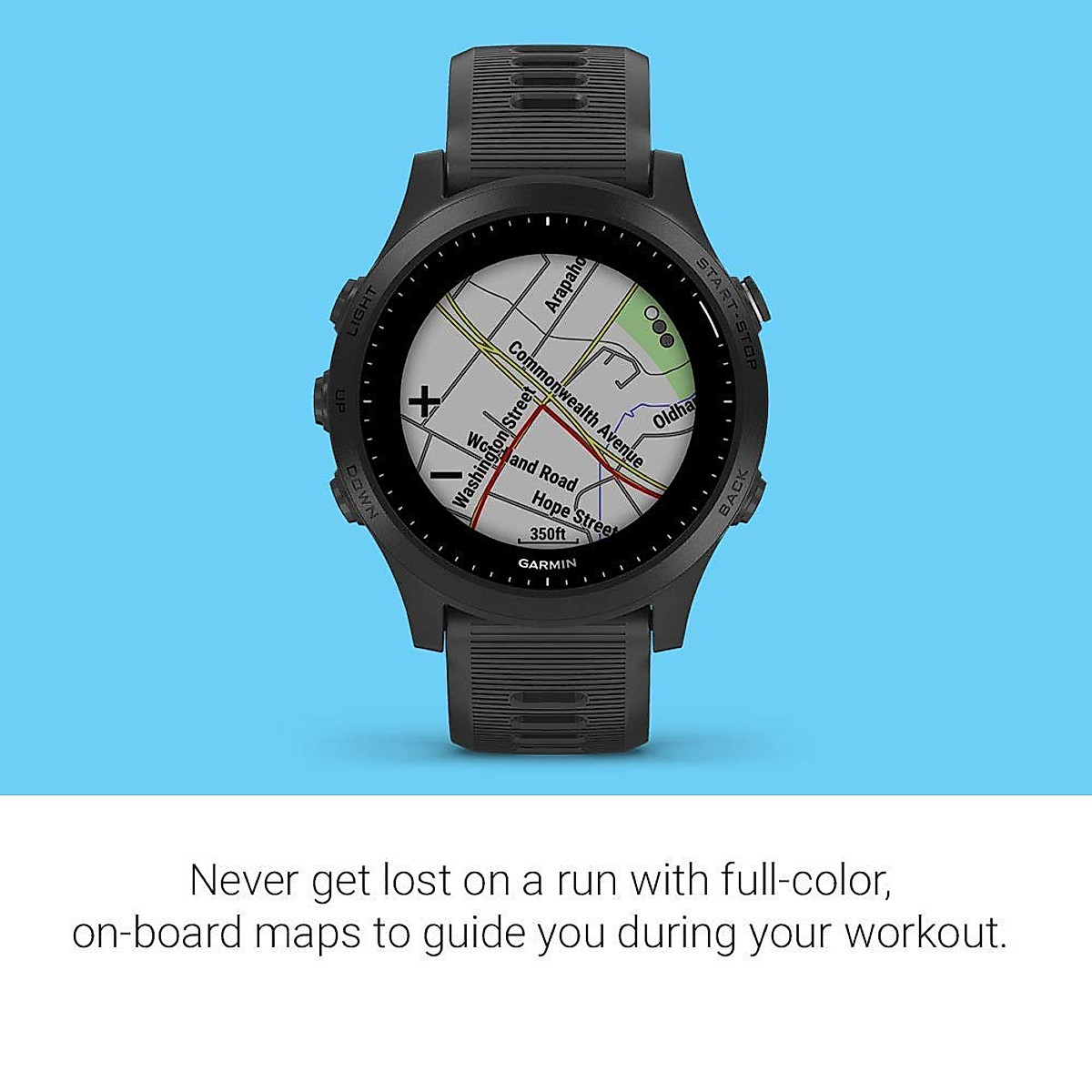 Garmin Forerunner 945, Premium GPS Running/Triathlon Smartwatch with Music, Black (Renewed)