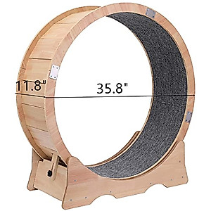Cat Wheel, Cat Treadmill, Exercise Wheel, Cute Cat Furniture, Pet Toy, Cat Toy, Cats Loss Weight Device (Large)