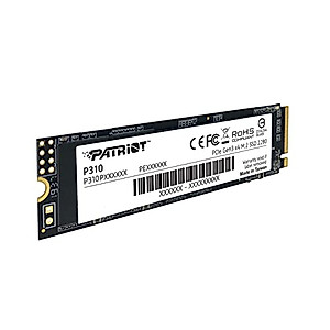 Patriot Memory P310 960GB Internal SSD - NVMe PCIe M.2 Gen3 x 4 - Low-Power Consumption Solid State Drive - P310P960GM28
