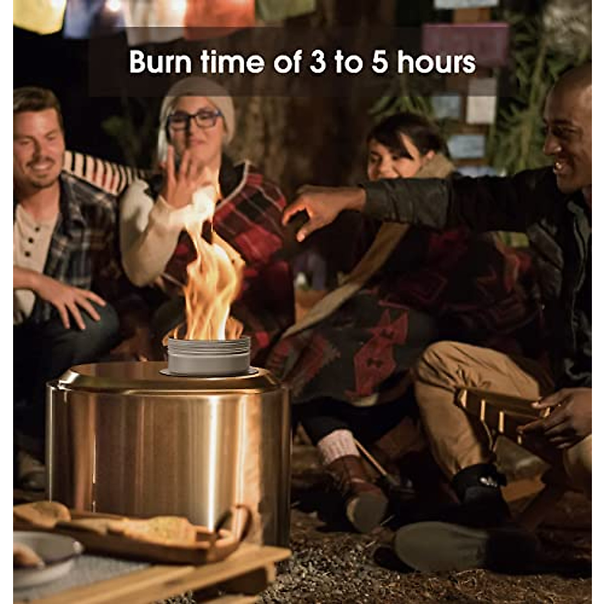 4 Pack Portable Campfire,New Portable Fire Pit for Camping, Smores, Cooking, and Picnics,Portable Outdoor Fire Pit and Convenient Campfire