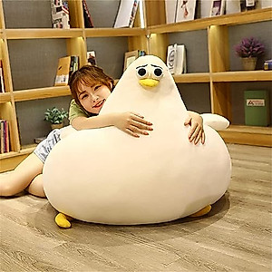 Hgplvxj Cute Fat Chicken Plush Toy, Soft Mother Hen Plush Pillow, Chicken Stuffed Animal Birthday for Kids(10.23inch)