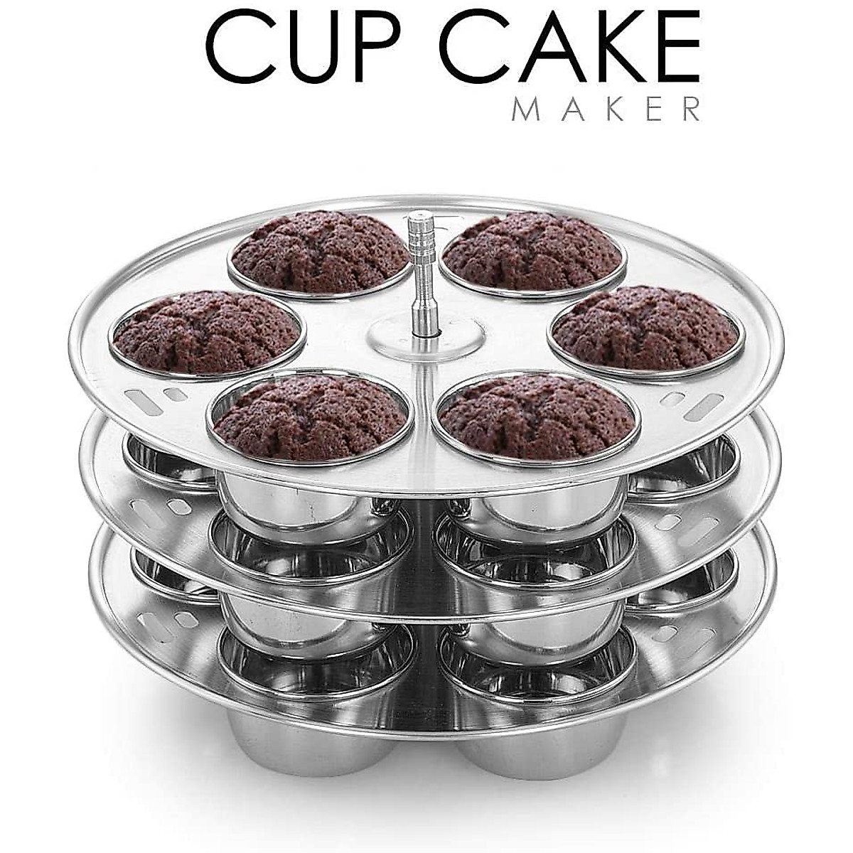 KERAM Stainless Steel Bakeware Set for Muffins-Pan/Puddings/Yogurt/Egg-Poaching/Cupcakes/Mini-Flans/egg-tart/Custard-pans/cookware-sets - 6/8 QT Instant-insta-Pot in Pot Multipurpose use unique gift