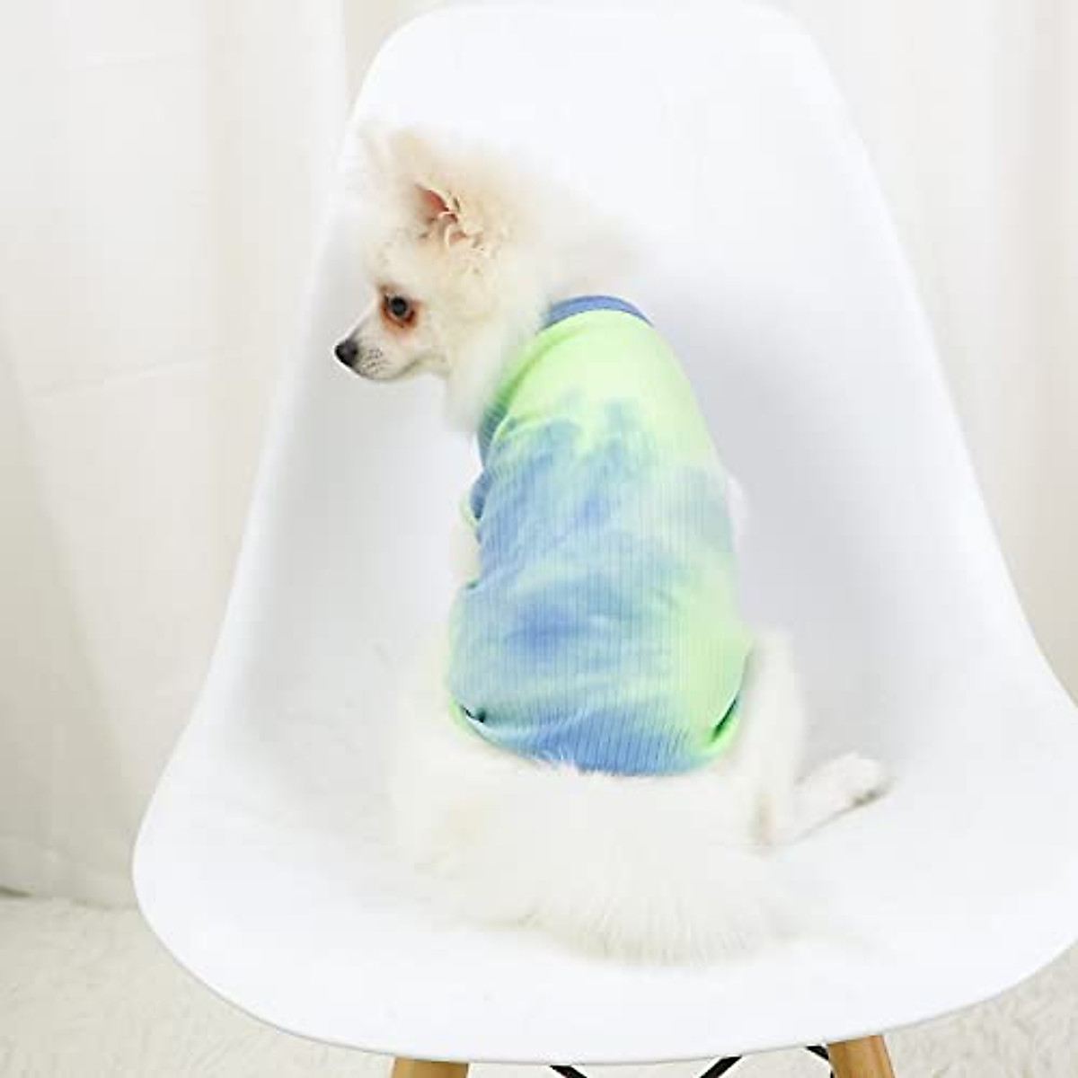 Neiwech Dog Sweaters for Small Dogs Knitted Pet Dog Sweater Soft Warm Dog Sweatshirt Dog Winter Clothes Puppy Sweater Blue Green S