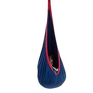 Child Pod Swing - Indoor Sensory Hammock - Including All Hardware Accessories - Includes Removable Cushion