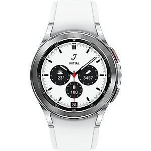 SAMSUNG Galaxy Watch 4 Classic 42mm Smartwatch with ECG Monitor Tracker for Health, Fitness, Running, Sleep Cycles, GPS Fall Detection, Bluetooth, US Version, Silver