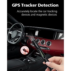 JEPWCO G8 Elite Portable Wireless Camera Detectors with 12 Levels Sensitivity, 720p, Bug Detector for Wireless Audio Bug Camera, 4 Professional Modes, Home Office Travel