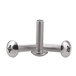 Adiyer 25pcs Knob/Pull Screws with Washers 8/32 Thread x 1-1/4 Inch Cabinet Door Drawer Machine Screws, 304 Stainless Steel