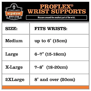 Ergodyne - 70204 ProFlex 4020 Right Wrist Support, Black, Medium