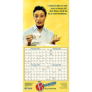 The B Word 2024 Wall Calendar, 16-Month Humor & Comic Calendar, 12" x 12"