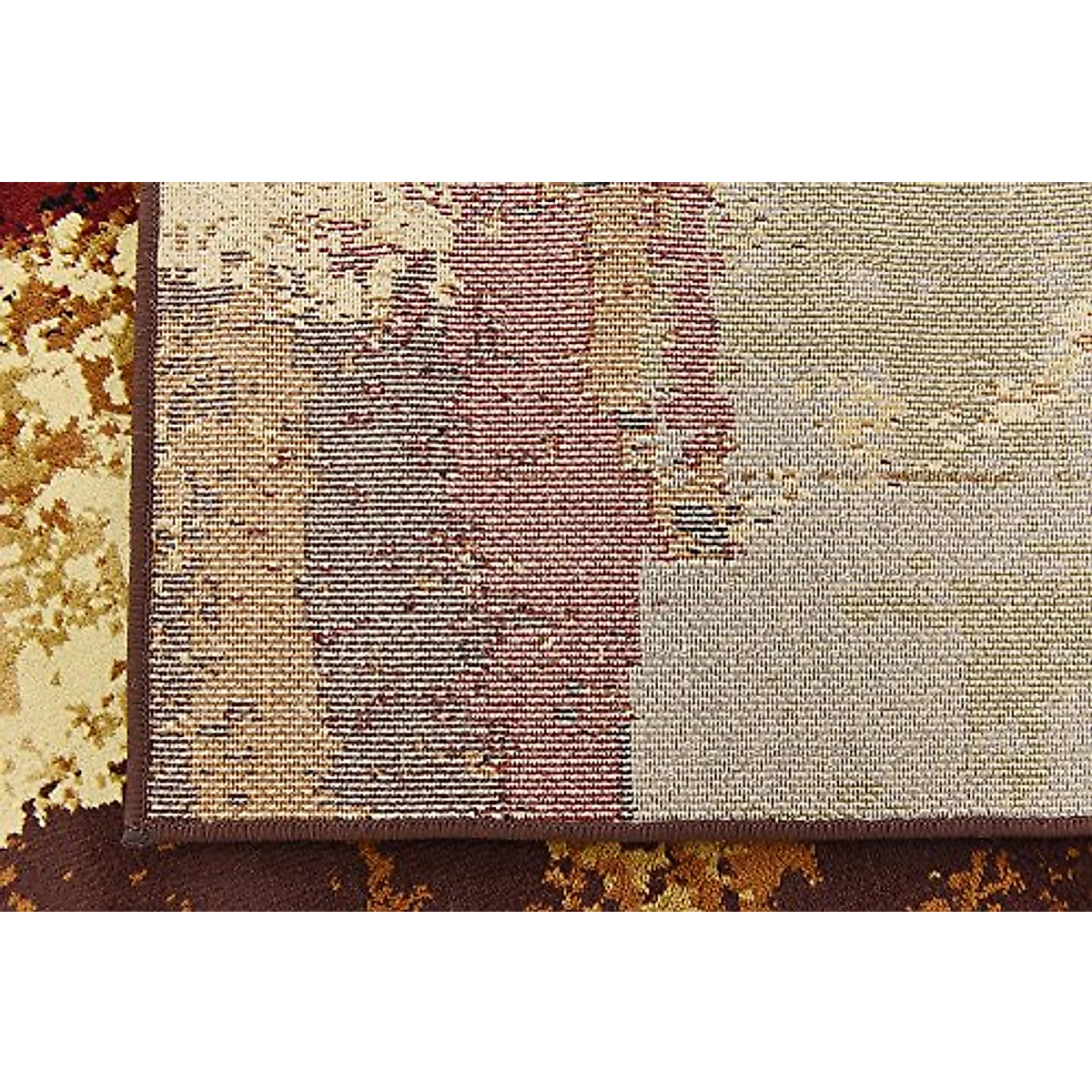 Unique Loom Barista Collection Area Rug - Catuai (5' 1" x 8' Rectangle, Multi/ Brown)