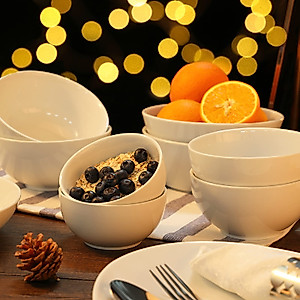 Yedio 40 oz Salad Bowls 32 oz Porcelain Bowls