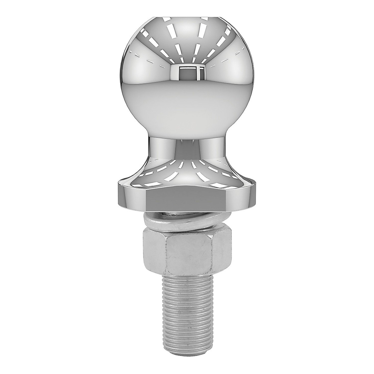 CURT 40063 Chrome Trailer Hitch Ball, 2,000 lbs, 1-7/8-Inch Diameter, 3/4 x 2-1/8-Inch Shank