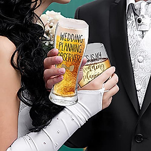 This is My Wedding Planning Glass Set, Engagement Gift for Couples, Mr & Mrs Gift, Anniversary, Wedding Gift for Newlyweds, Bride and Groom, Bridal Shower Gift Set