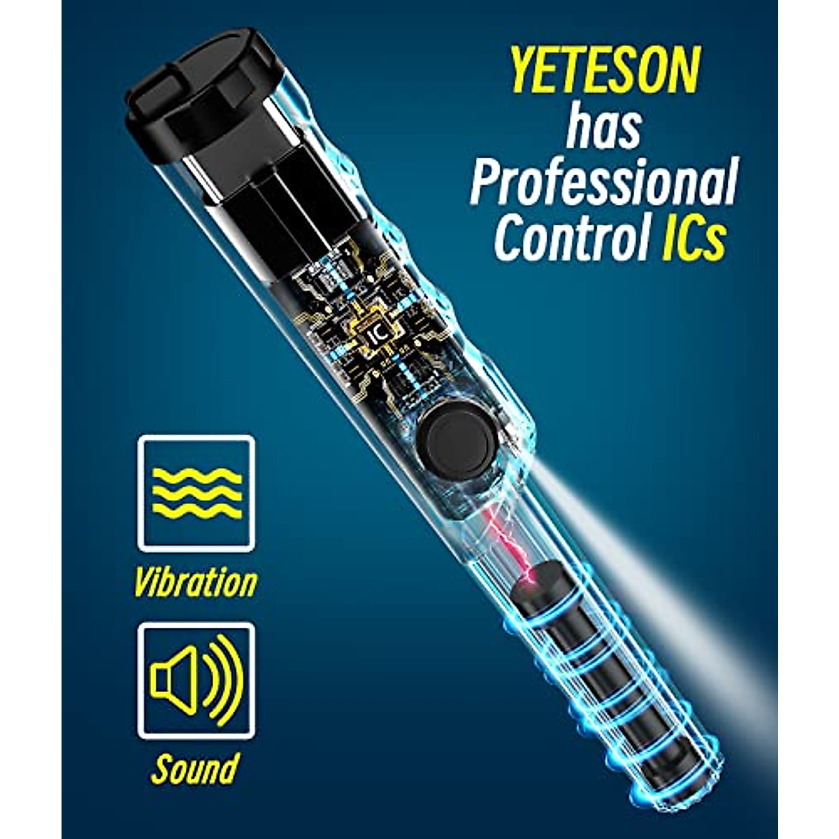 Metal Detector Handheld Pinpointer Waterproof - IP68 with Sand Shovel Professional 360° Search Pin Pointer Wand High Sensitivity Portable Detectors Treasure Pinpointing Finder Probe for Kids, Adults