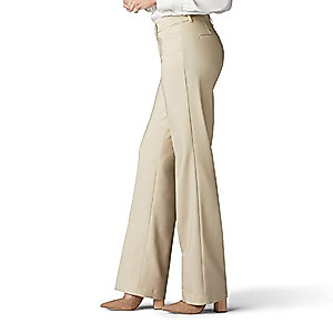 Lee Women's Ultra Lux Comfort with Flex Motion Trouser Pant Bungalow Khaki 6 Long