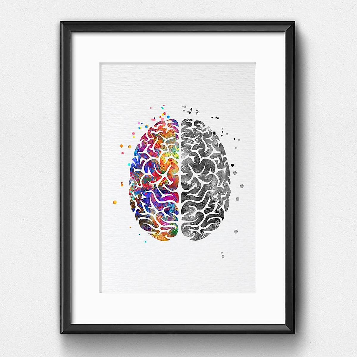 Dignovel Studios 8X10 Unframed Brain Creativity Inspiration Watercolor Art Print Poster Housewarming Wall Giclee Office Home Decor DN526