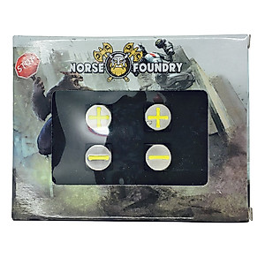 Official Fate & Fudge Systems Blacksmiths Anvil Dice by Norse Foundry – Pack of 4 Officially Licensed Dice Set