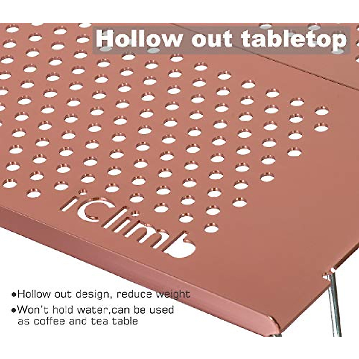 iClimb 2 Anti-Sinking Large Feet Chair and 1 Solo Mini Folding Table Bundle, Ultralight Compact for Two Person Outdoor Backpacking Hiking Camping Beach Concert