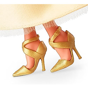 2023 Holiday Barbie Doll, Seasonal Collector Gift, Barbie Signature, Golden Gown and Displayable Packaging, Light Brown Hair