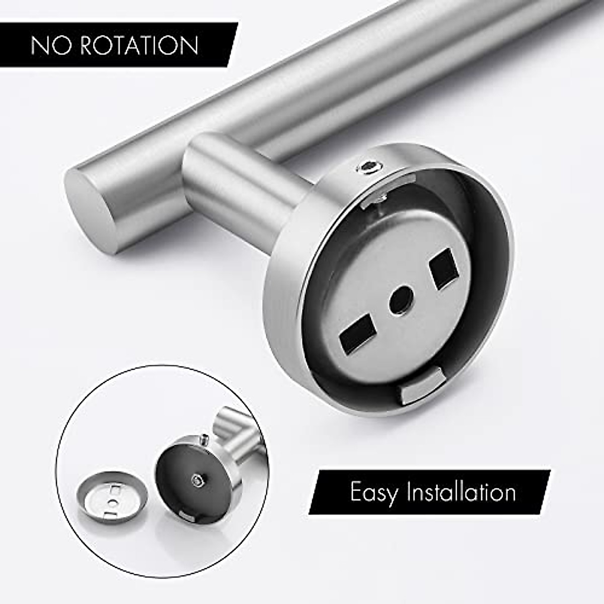 KES 6.7 Inches Hand Towel Bar for Bathroom Towel Holder Kitchen Dish Cloths Hanger SUS304 Stainless Steel RUSTPROOF Wall Mount Brushed Steel, Total Length 9.1 Inch, A2000S23-2