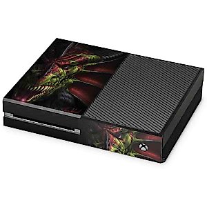 Skinit Decal Gaming Skin Compatible with Xbox One Console - Officially Licensed Tate and Co. Lair of Shadows Dragon Design