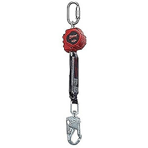 3M DBI-SALA 6' PROTECTA Rebel Single Leg Self Retracting Polyester Web Lifeline With Steel Swiveling Snap Hook, Swiveling Anchorage And Carabiner