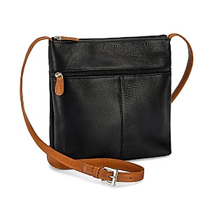 Le Donne Leather Sinclair Crossbody Purse Full Grain Leather Shoulder Bag Handbag for Women