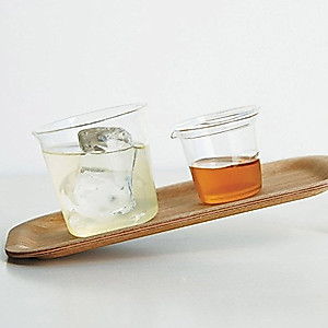 KINTO Nonslip Rectangular Teak Tray, 17 inch, Set of 6