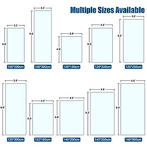 Large Clear Floor Mat 47.24"×59.06" - Pet Flooring Protector, Clear Plastic Rug Protector, Vinyl Floor Mat - Ideal for Hardwood Floors, Home & Office Use - Waterproof and Easy to Clean