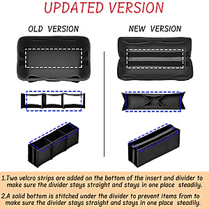 DailyPlus Purse Organizer Insert Felt Bag Organizer Handbag Organizer Insert Bag In Bag Organizer for Tote Purse Bag 14 Pockets Black Medium