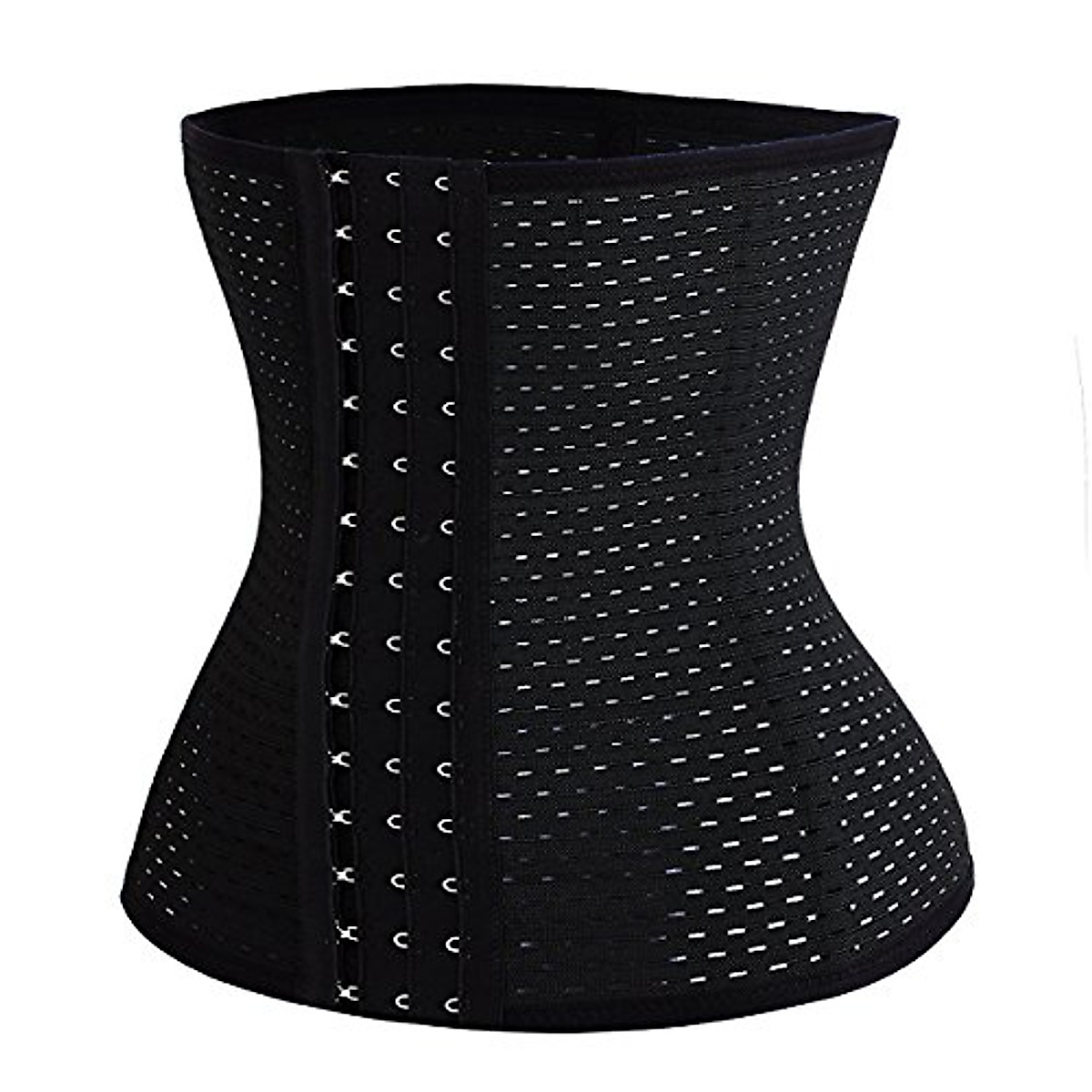 SAYFUT Waist Trainer, Corset Cincher Body Slimmer Shaper Tummy Control for Women Black M(3-5 day delivery)