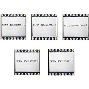 Lubeby Smart LoRa Module 16 * 16mm, Low Cost SPI Port LLCC68 Based LoRa Module 868MHZ LoRa-CC68 & LoRa-CC68-TCXO Compatible with RFM95W (LoRa-CC68-868 x 5 pcs)
