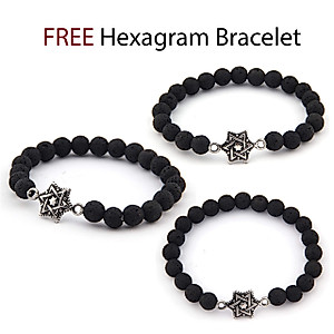 Gungneer David Star Necklace Stainless Steel Keel Chain Religious Protection Pendant Jewish Jewelry Men Women