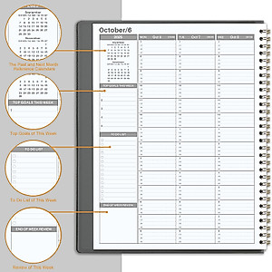 2023 Weekly Appointment Book - Daily Hourly Planner 2023, January 2023- December 2023, 8.4" x 10.6", 15-Minute Interval, Flexible Soft Cover, Twin-Wire Binding, Perfect for Your Life