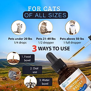EDUZEBRA Cat Constipation Relief, Constipation Relief for Cat, Cat Laxative Constipation Relief, Cat Stool Softener, Cat Laxative, Promotes Digestive Health.