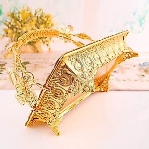 ARTIBETTER Metal Fruit Basket Classical Birthday Cake Alloy