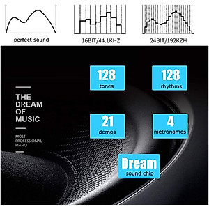 NikoMaku Foldable Digital Piano 88 Keys Portable Piano Keyboard Folding Piano Keyboard MIDI Semi Weighted Full Size Keys with Headphones, Carrying Case SWANX White