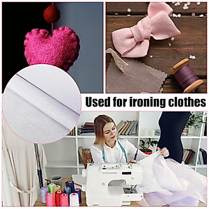 Woven Cotton Iron-On Fusible Interfacing, 10.6in x 10 Yard Single-Sided Fusible Interfacing Iron on Heavy Weight Fusible Interfacing for Sewing Quilting Crafting DIY, White