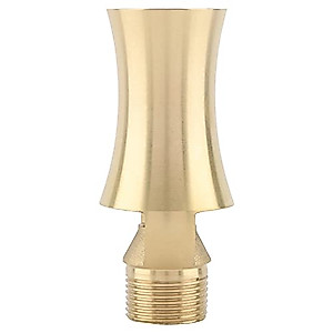 Pond Sprinkler Water Fountain Nozzle, Brass Ice Tower Cascade Cedar Spray Head for Garden Pond, Pool, Rockery Decoration(1/2'' 3/4'')