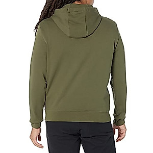 A|X ARMANI EXCHANGE Men's Icon Project Embroidered Logo Hooded Sweatshirt, Olive Night, L