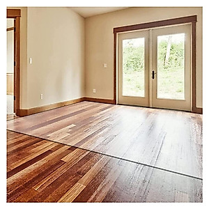 Clear PVC Desk Chair Mat Office Chair Mat for Hardwood Floor, 1.5mm Thickness for Hard Floor Carpet Protection 80/100/120/140/160cm Wide,Plastic Vinyl Floor Runner Protector Waterproof Dustproof for O