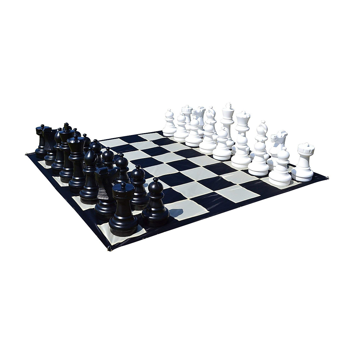MegaChess Giant Oversized Premium Complete Set of Chess Pieces with 25 Inch Tall King - Black and White