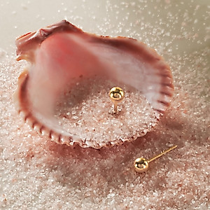 Ross-Simons Italian 4mm 18kt Yellow Gold Ball Stud Earrings