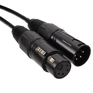 CablesOnline, 10ft. XLR 4-Pin Female to XLR 4-Pin Male Shielded Extension Patch Cable, X4-0010