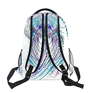 Ocean Jellyfish School Backpack Bookbag for Boys Girls Teens Casual Travel Bag Computer Laptop Daypack