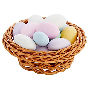 Bright Creations 24 Pack Small Woven Basket Set, 3.1x1.2 Inches, Bulk Mini Wicker Baskets for Favors